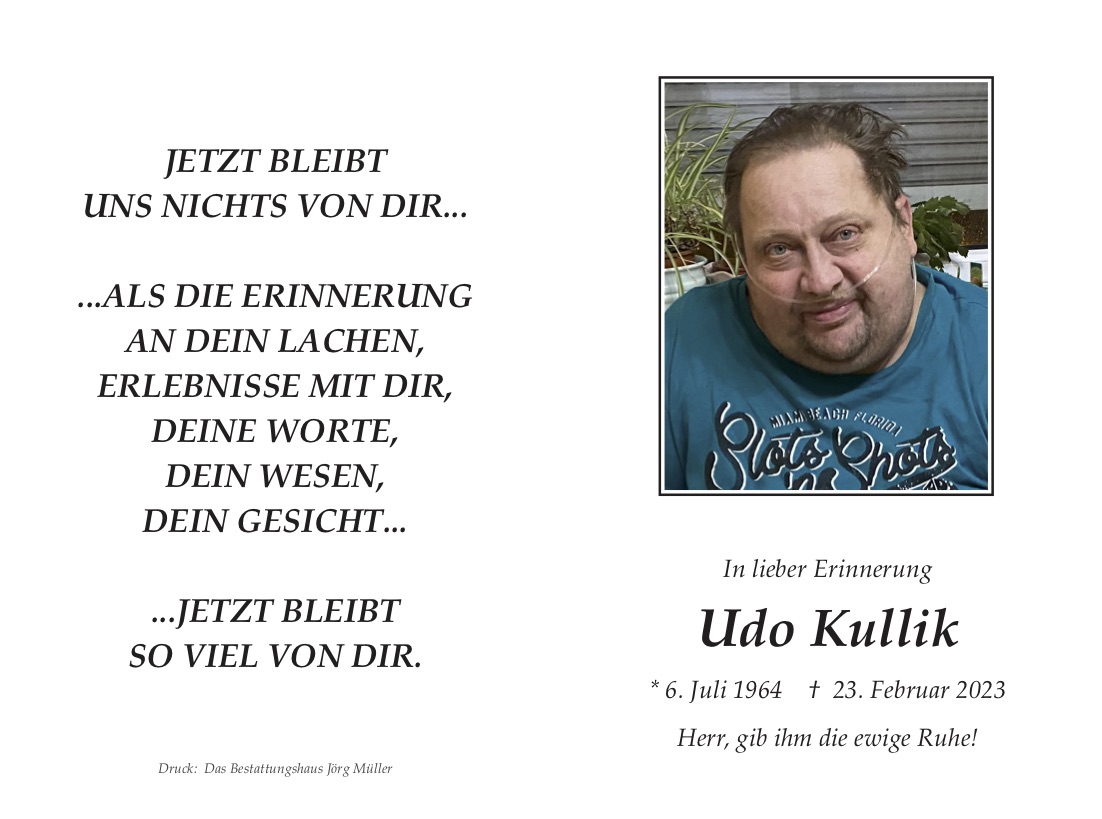 Udo Kullik - Bestattungshaus Jörg Müller Bestattungshaus Jörg Müller